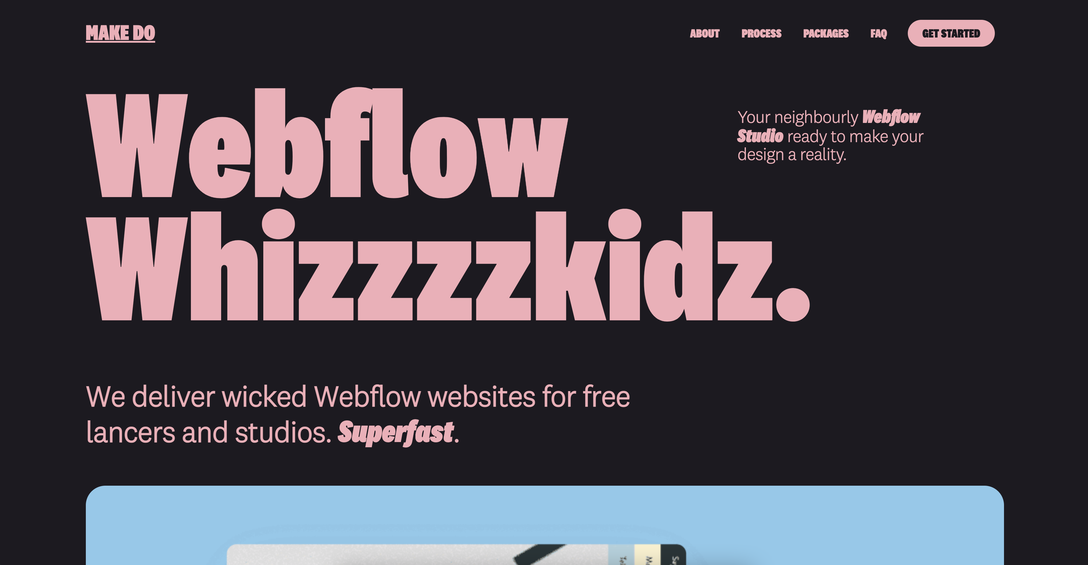 Webflow Whizzzkids — Make Do